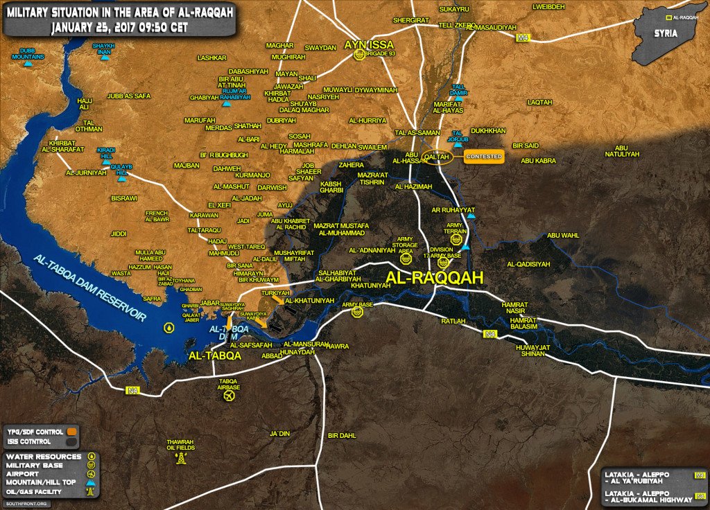 Kurdish YPG Forces Repel ISIS Counter-Attack In Al-Raqqah Province (Map ...