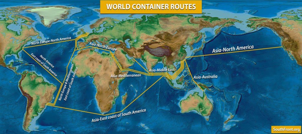 World Container Routes (Map Update)South Front